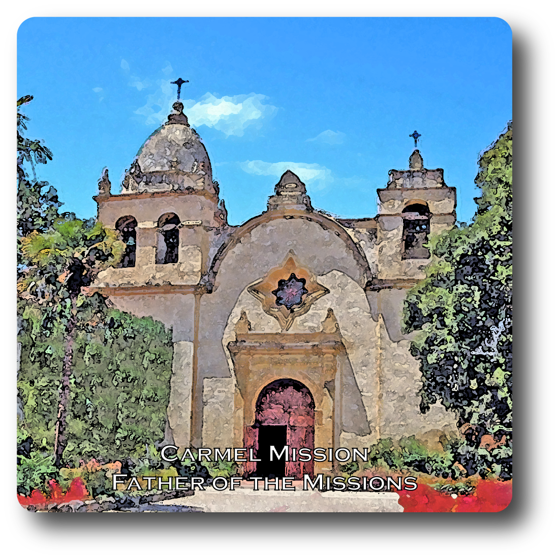 Refrigerator Magnet - Mission Carmel – Mission Gift Shop